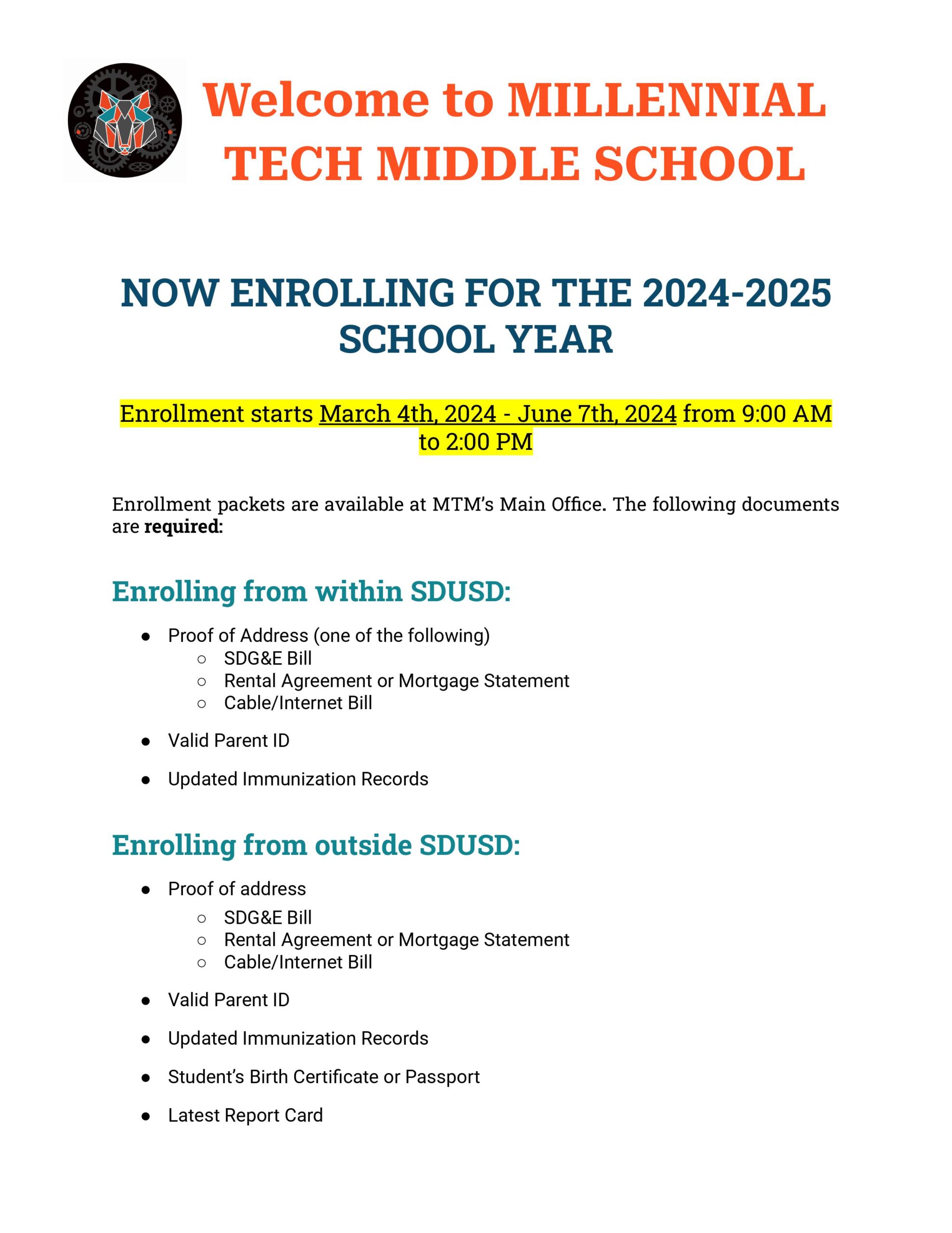 Millennial Tech Middle School - Millennial Tech Middle School